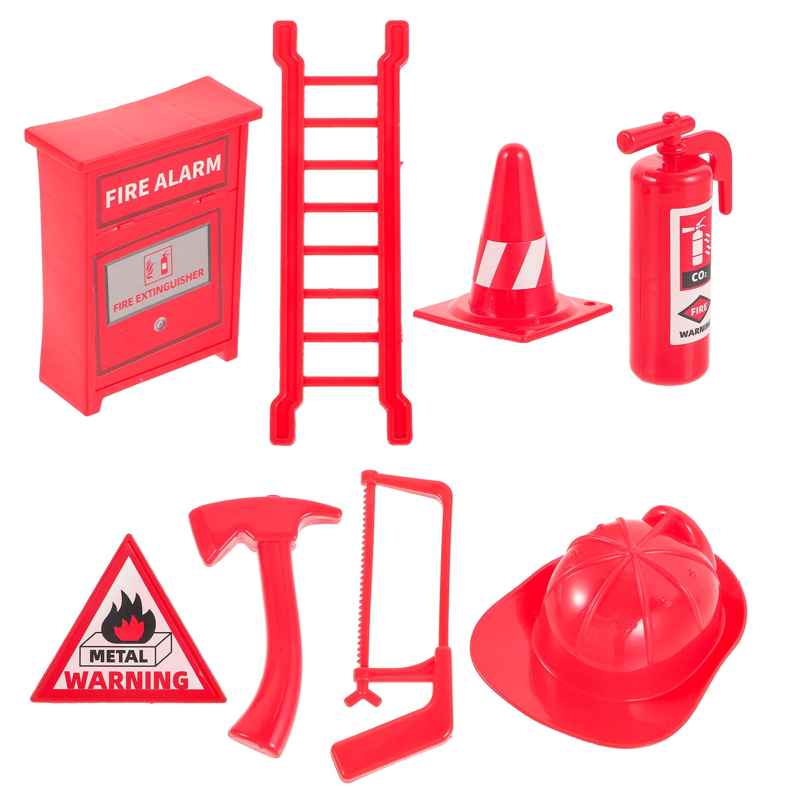 ELAYARD Teaching Toy Fire Extinguisher Red Plastic for Children House ...