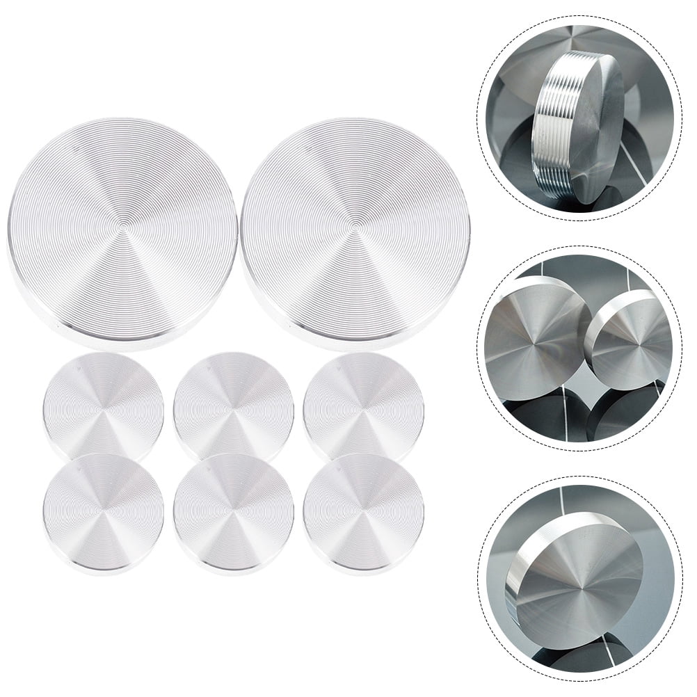 ELAYARD 8pcs Aluminum Circles Silver Anti Slip for Cafe Use Furniture ...