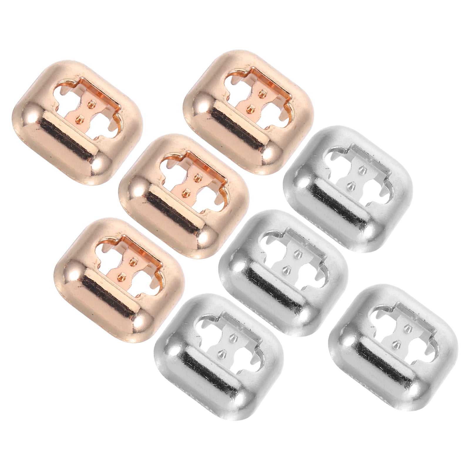 8PCS Shoelace Knot Clips Zinc Alloy Elastic No Tie Shoe Laces Lock for ...