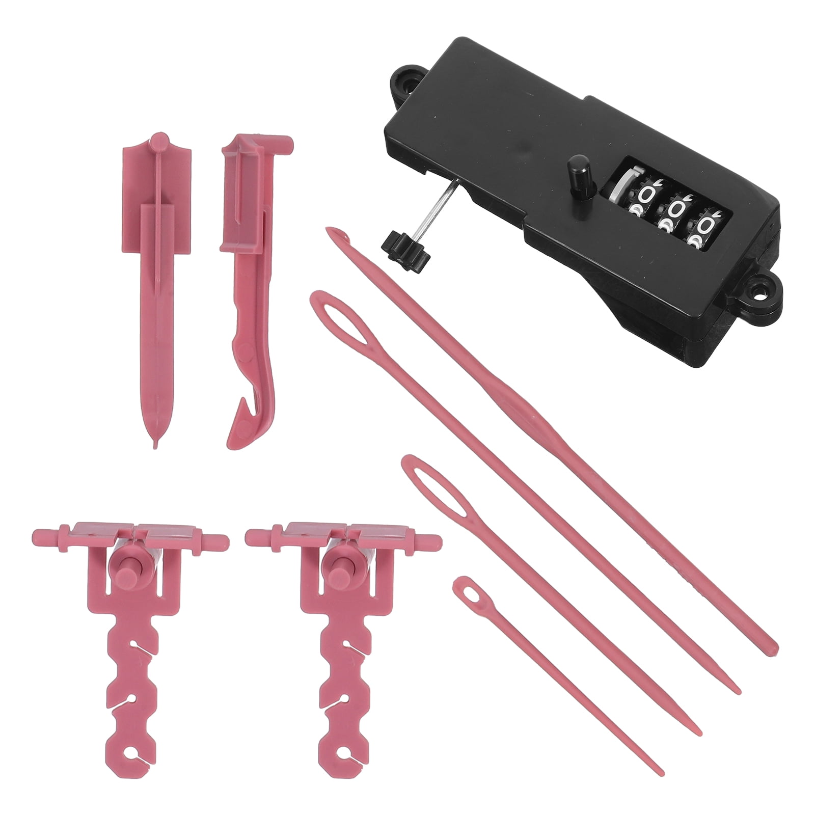ELAYARD 9Pcs Hand Knitting Machine Accessories Kit with Crochet Tools ...