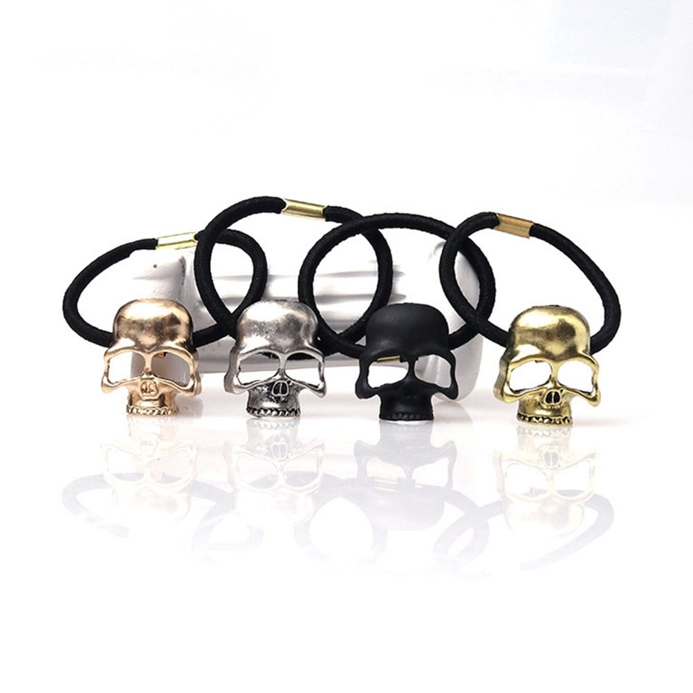 ELAYARD Alloy Skull Head Hair Rings Vintage Costume Accessory - Walmart.com
