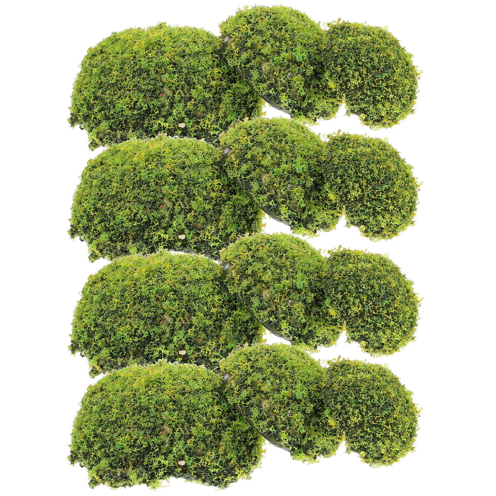 ELAYARD Set of 6 Artificial Green Moss Stones for Bonsai, Landscape ...