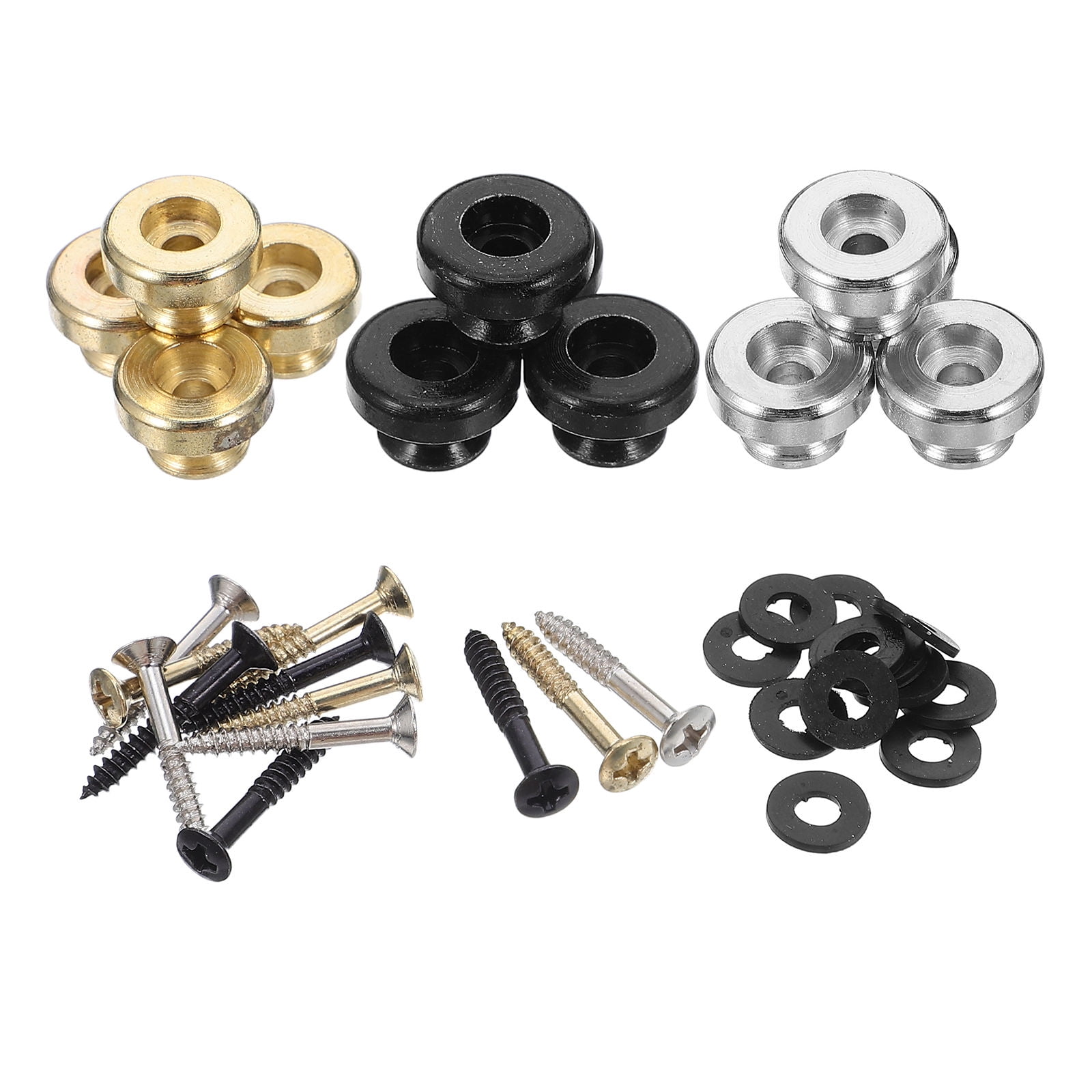 ELAYARD Metal Guitar Strap Locks with Mushroom Design, Easy to Install ...