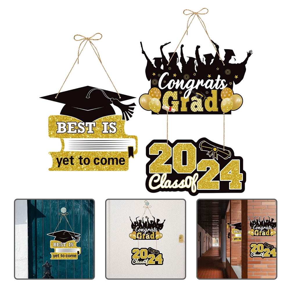 ELAYARD Assorted Color Graduation Party Favor Plaques for DIY Decor ...