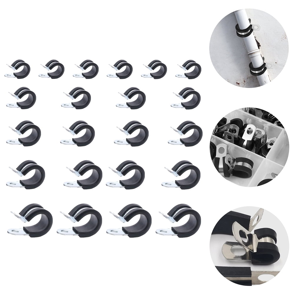 ELAYARD 44Pcs Practical Cable Clamps Set Stainless Steel for General ...