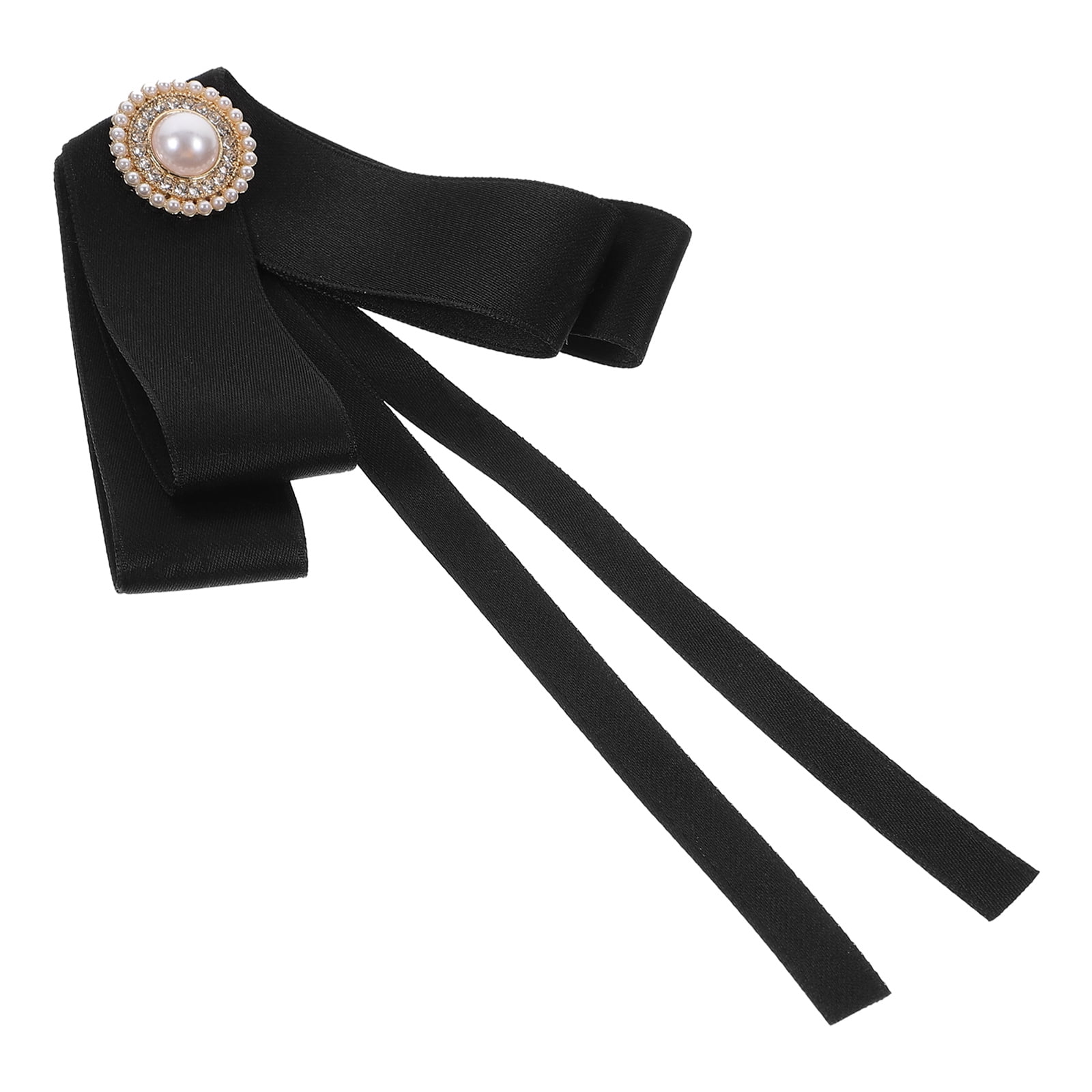 ELAYARD Elegant Black Bow Tie Brooch Pin Lightweight Iron Material for ...