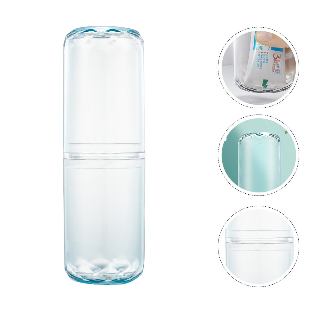 ELAYARD Blue Plastic Wash Cup and Toothbrush Travel Holder for Storage ...