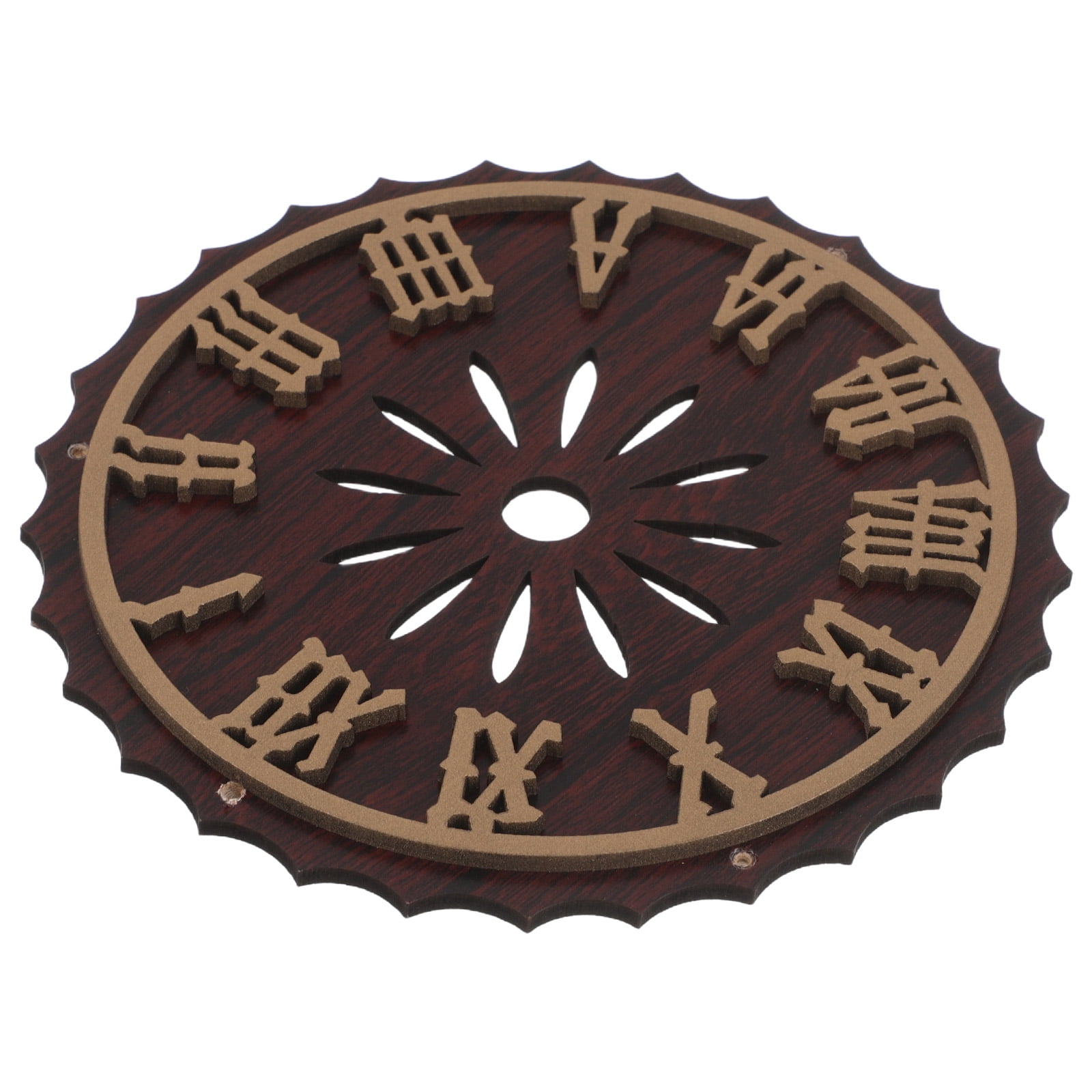 ELAYARD Brown Cuckoo Clock Dial Plastic Repair Parts Clear Markings ...
