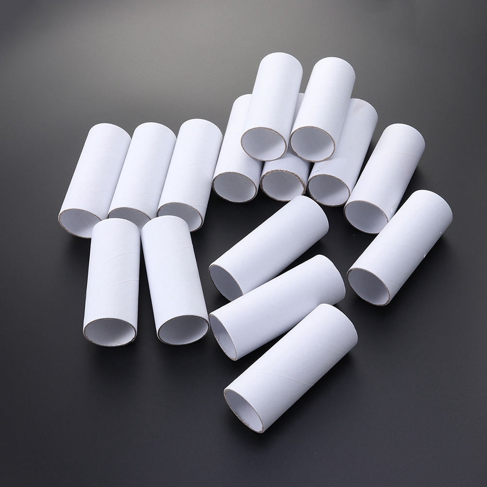 ELAYARD 20Set Kraft Paper Tubes Storage for Art Supplies White Cylinder ...
