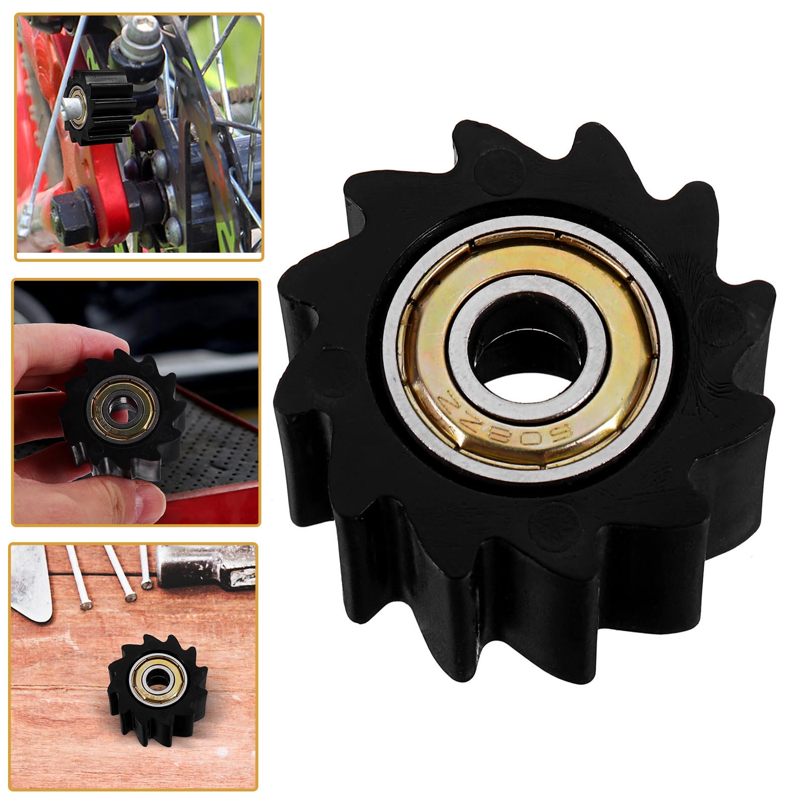 ELAYARD Metal Chain Guide Roller Pulley for Mechanical Use, Tension ...