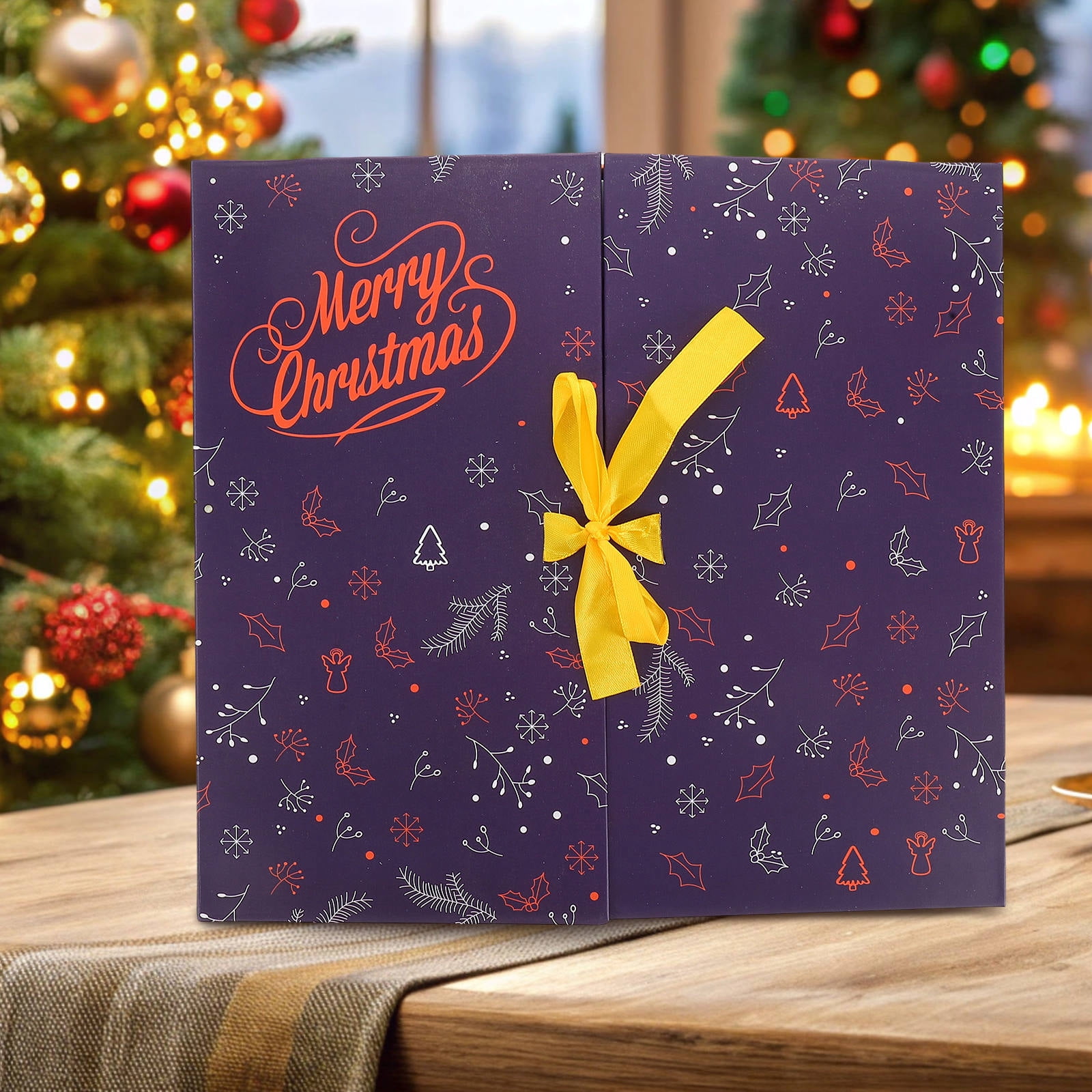 ELAYARD Christmas Ornaments Blue Paper 1Pcs Rectangular Countdown ...