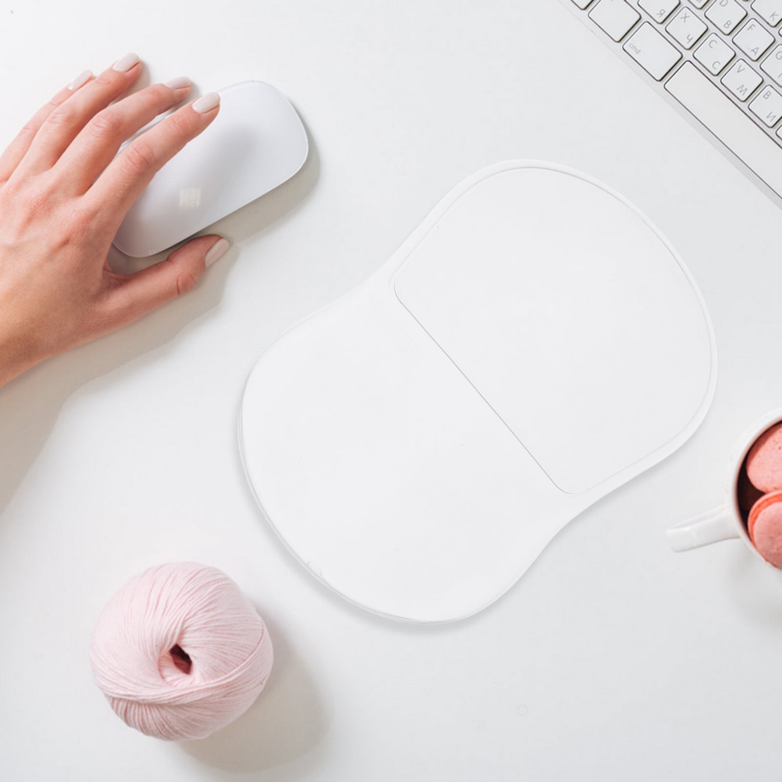 ELAYARD Clear Silicone Mouse Wrist Rest Pad Ergonomic Design for ...