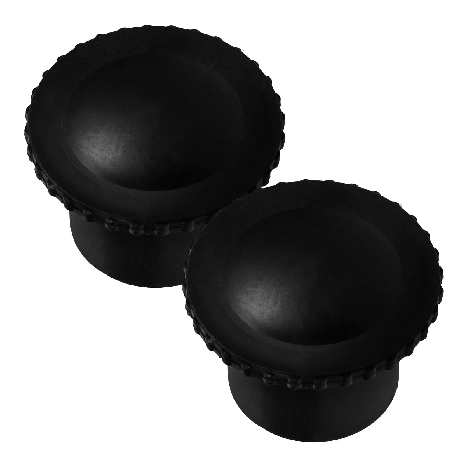 ELAYARD Black Clothes Rod End Caps, 2-Pack Closet Pole Stoppers for ...