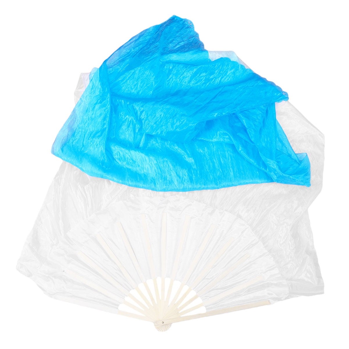 ELAYARD Dance Silk Fan Veil Folding Fan Traditional Design for Folk Art ...