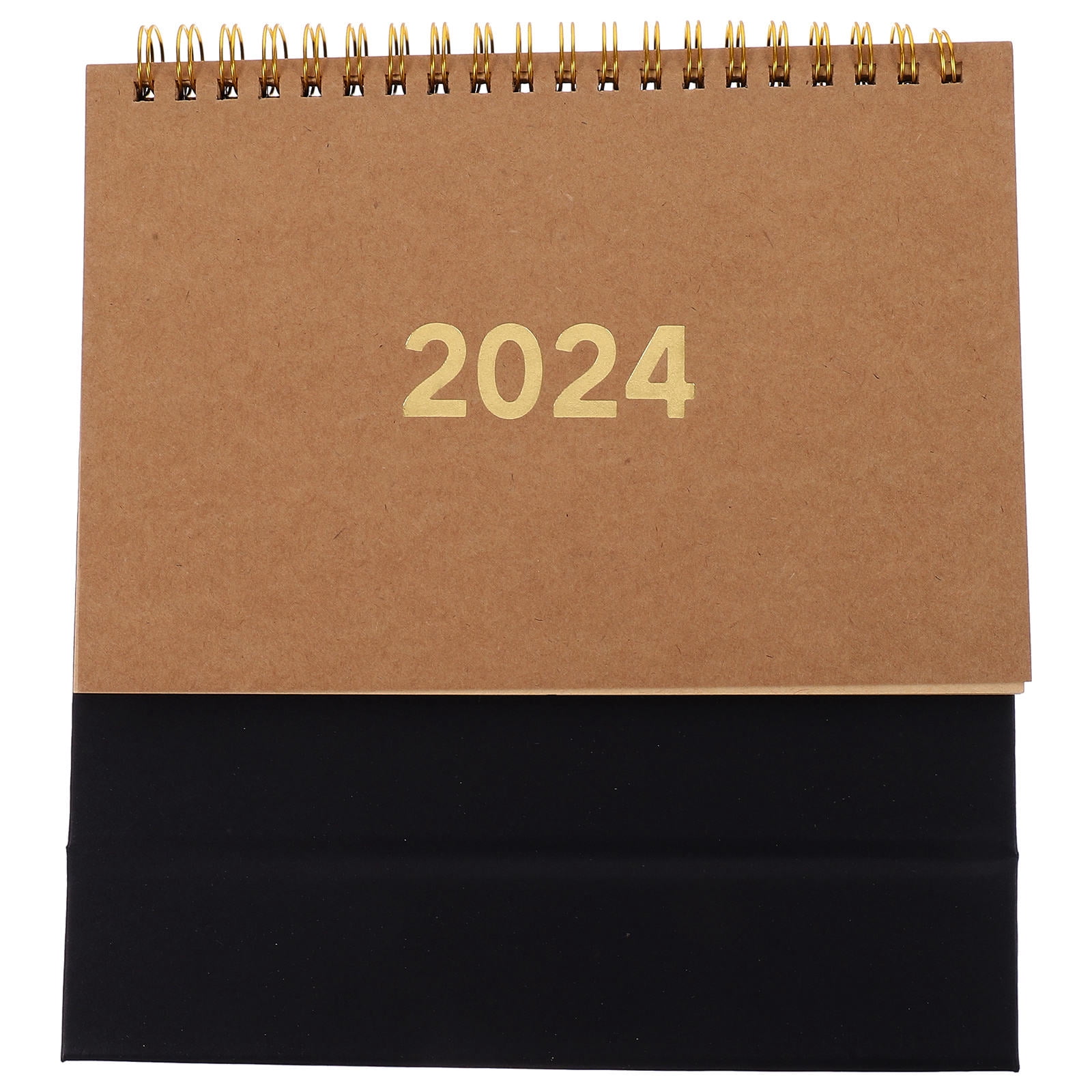 ELAYARD Standing Flip Desktop Calendar Desk Calendar Light Brown 1Pack ...