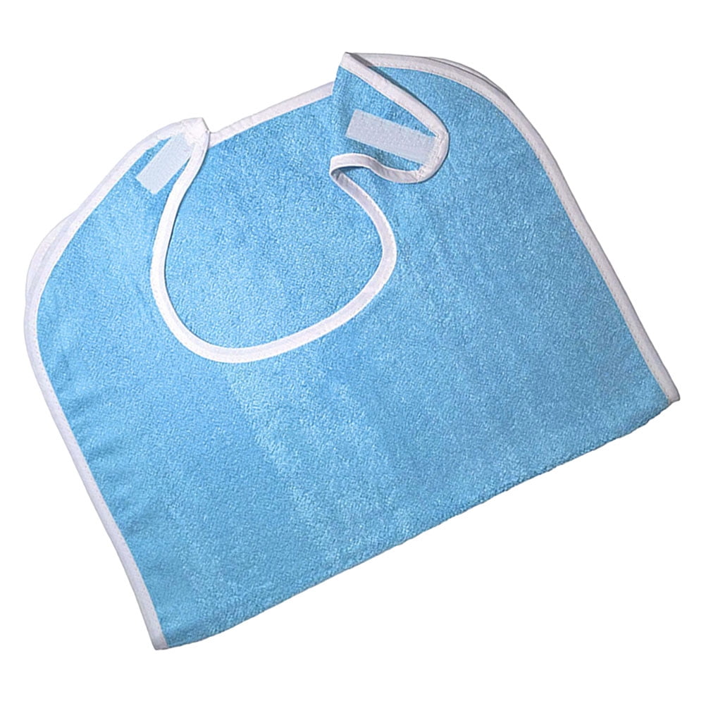 ELAYARD Durable Washable Sky Blue Adult Bib for Eating and Drool ...