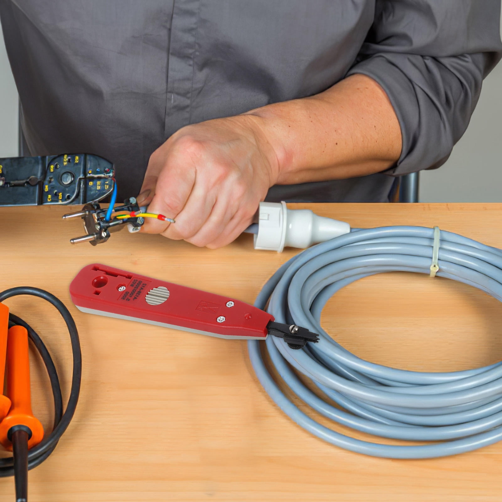 ELAYARD Ethernet Punch Down Tool with Crimping Function for Home and ...