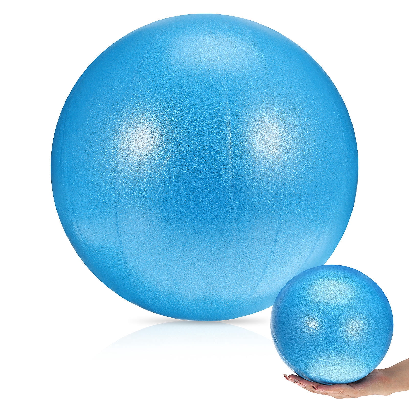 ELAYARD Compact Reusable Pilates Ball Blue PVC for Small Muscle Toning ...