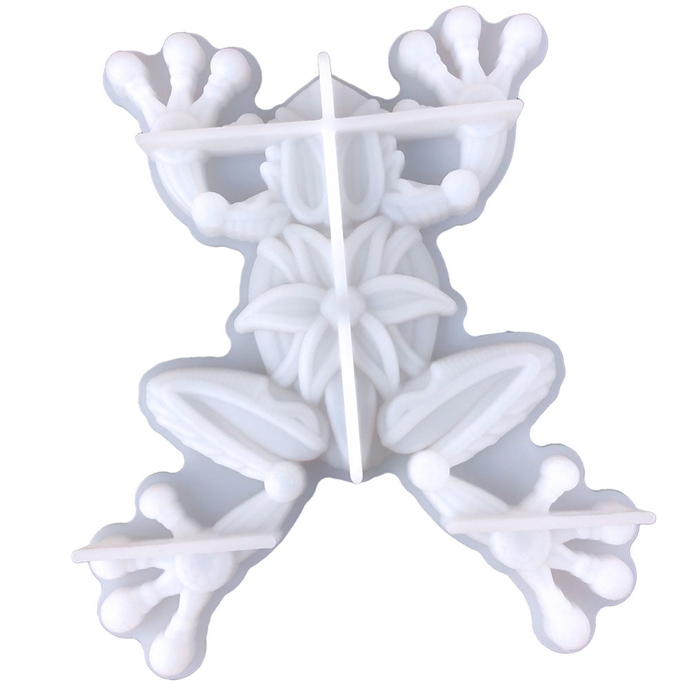 ELAYARD White 3D Silicone Frog Mold for DIY Epoxy Crafting Flexible and ...