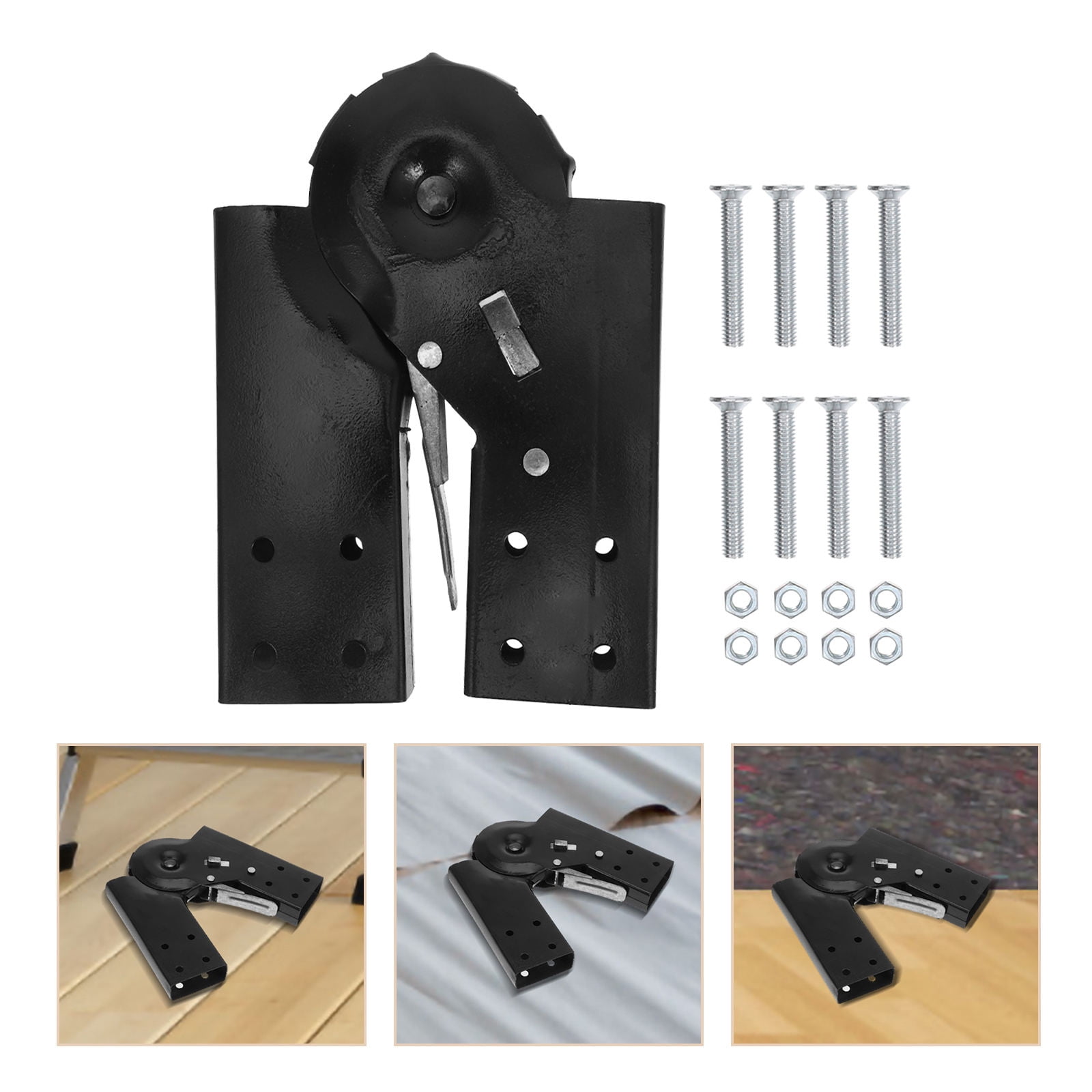 ELAYARD Black Aluminum Alloy Ladder Hinge Replacement Kit with Buckle ...