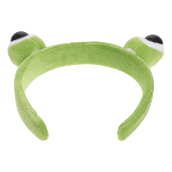 ELAYARD Green Plush Frog Headband Animal Ear Hairband for Spa Face Wash ...