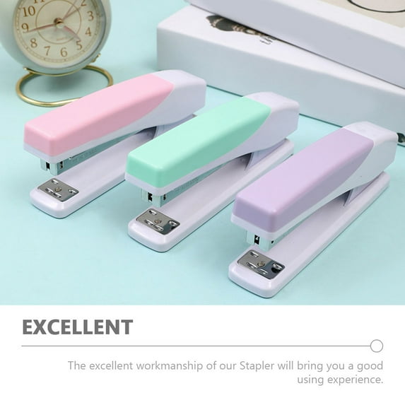 ELAYARD Green Rubber Desktop Stapler for Office Easy Use High ...