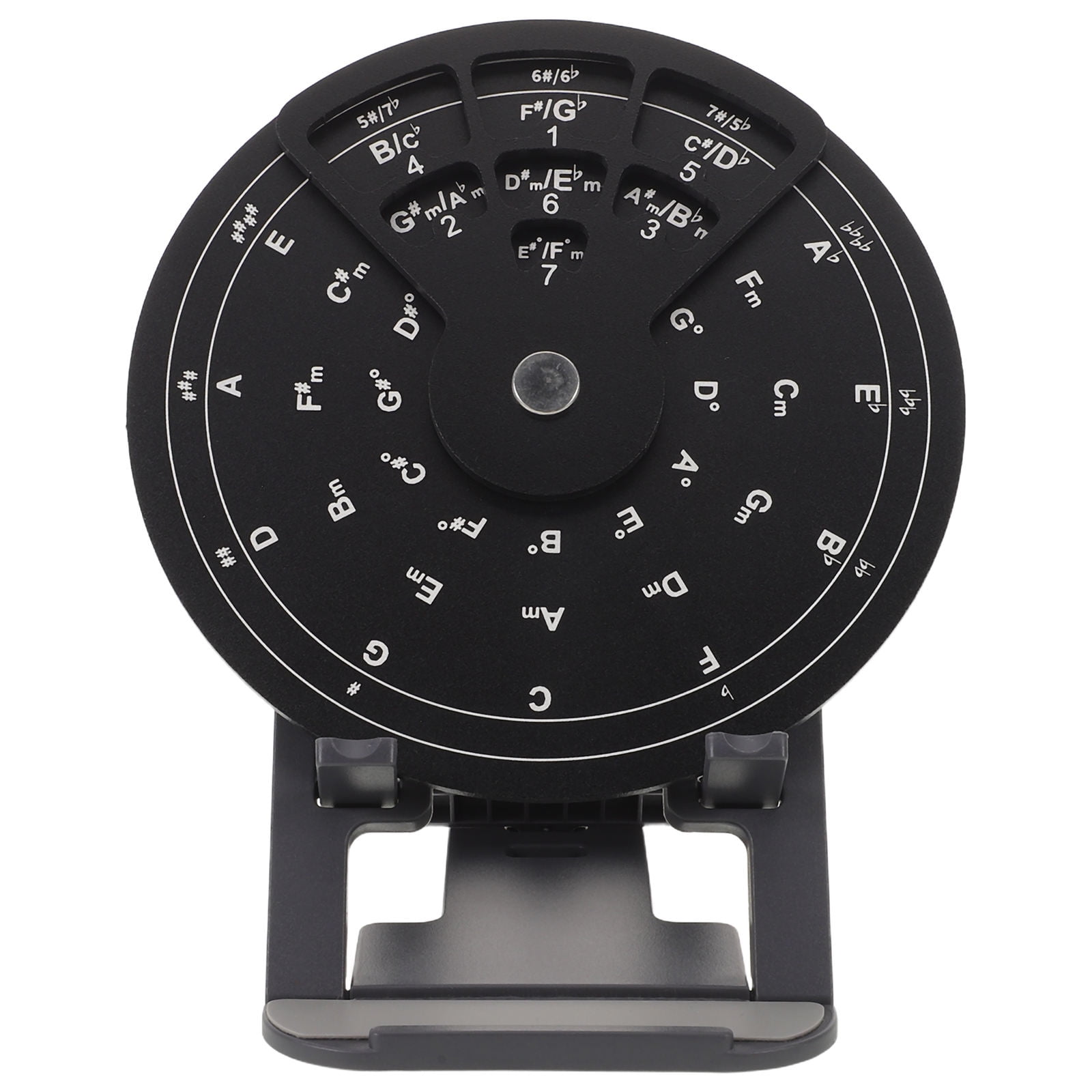 ELAYARD Guitar Chord Training Aid Black Metal Wheel with Rotating Knob ...