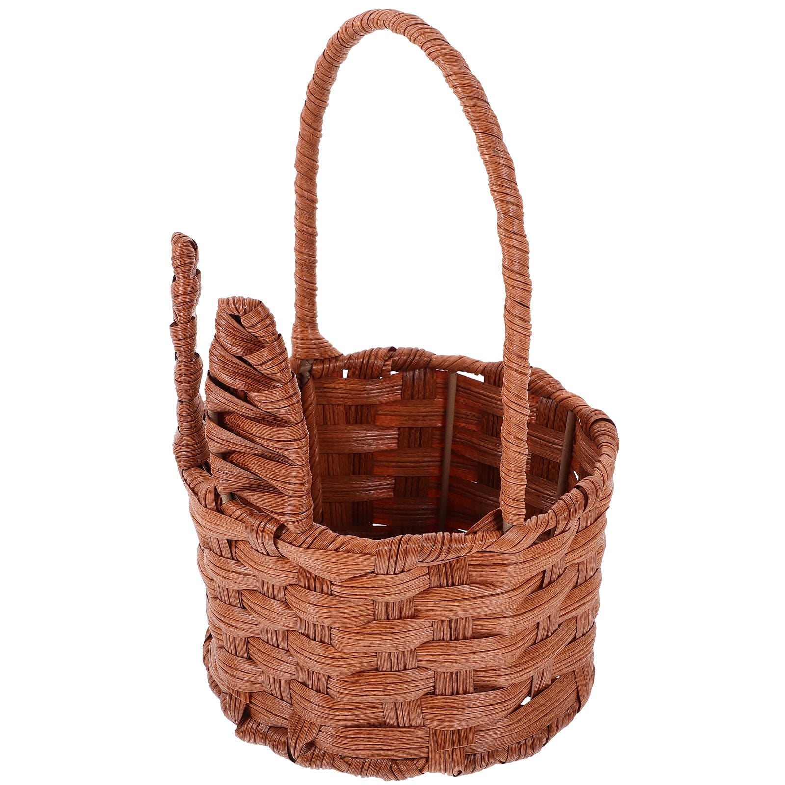 ELAYARD Flower Hand Woven Basket Brown 1Set 9.4X6.1X6.1in - Walmart.com