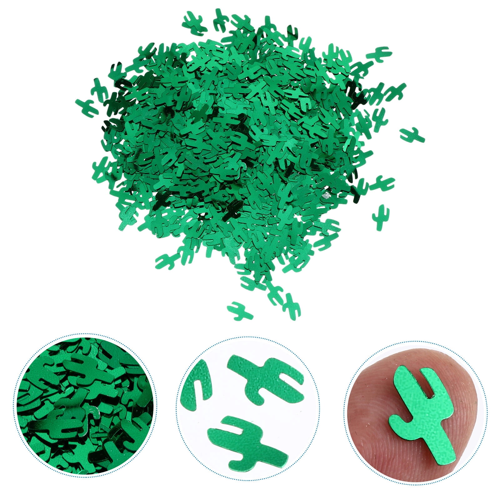 ELAYARD Tropical Green Cactus Shape PVC 1 Pack 0.43X0.28X0.02In ...