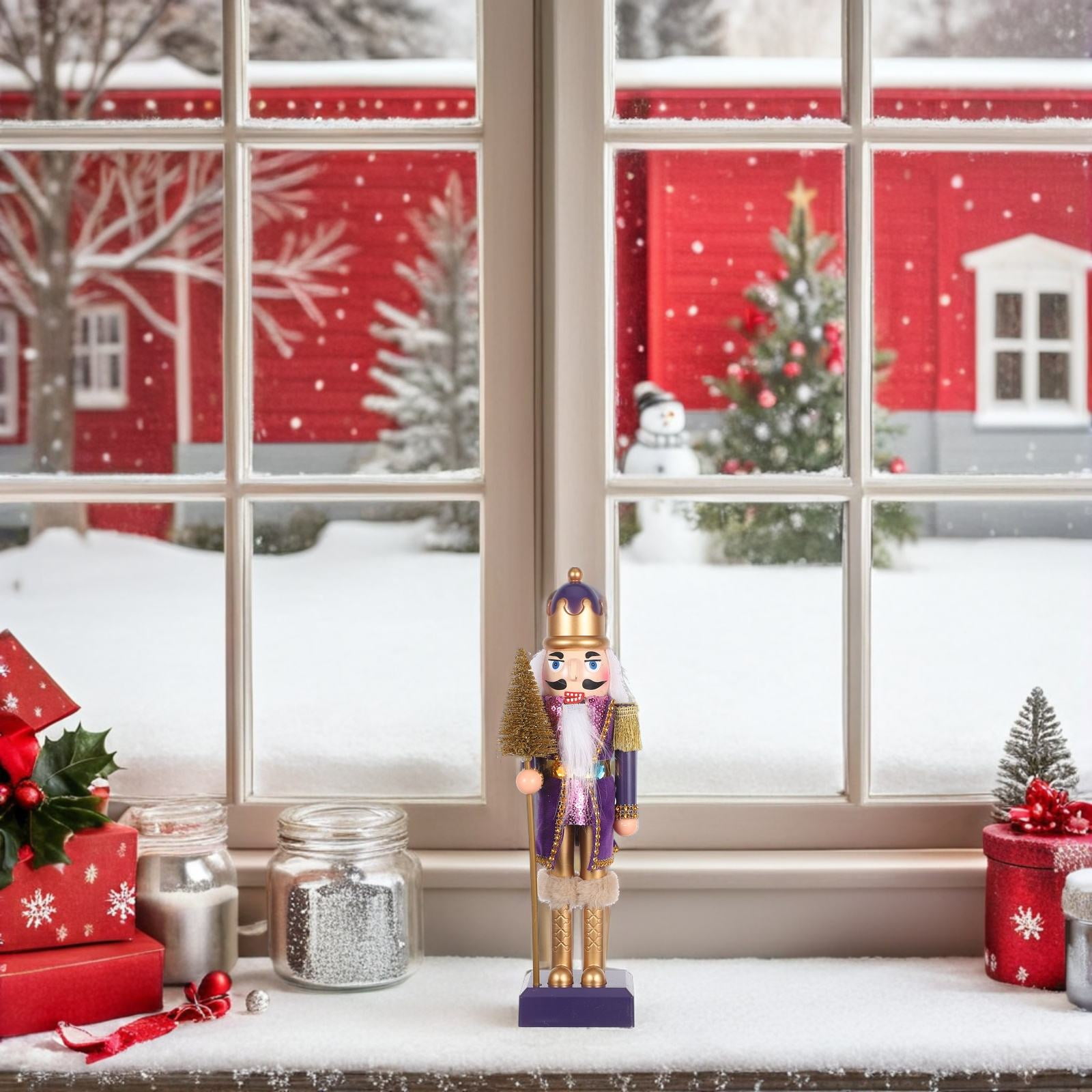 ELAYARD Traditional Christmas Nutcracker Decoration Figure Plastic ...