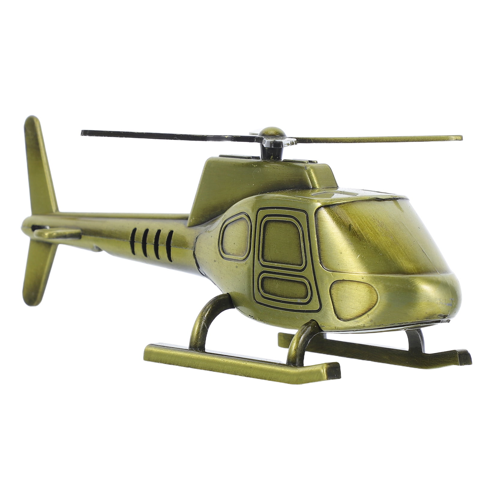 ELAYARD Metal Helicopter Figurine Alloy Helicopter Model Decorative ...