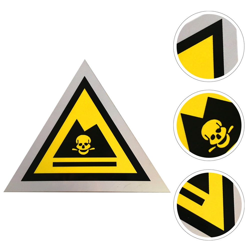 ELAYARD Metal Safety Signs Signals Yellow Danger Warning Sign for ...