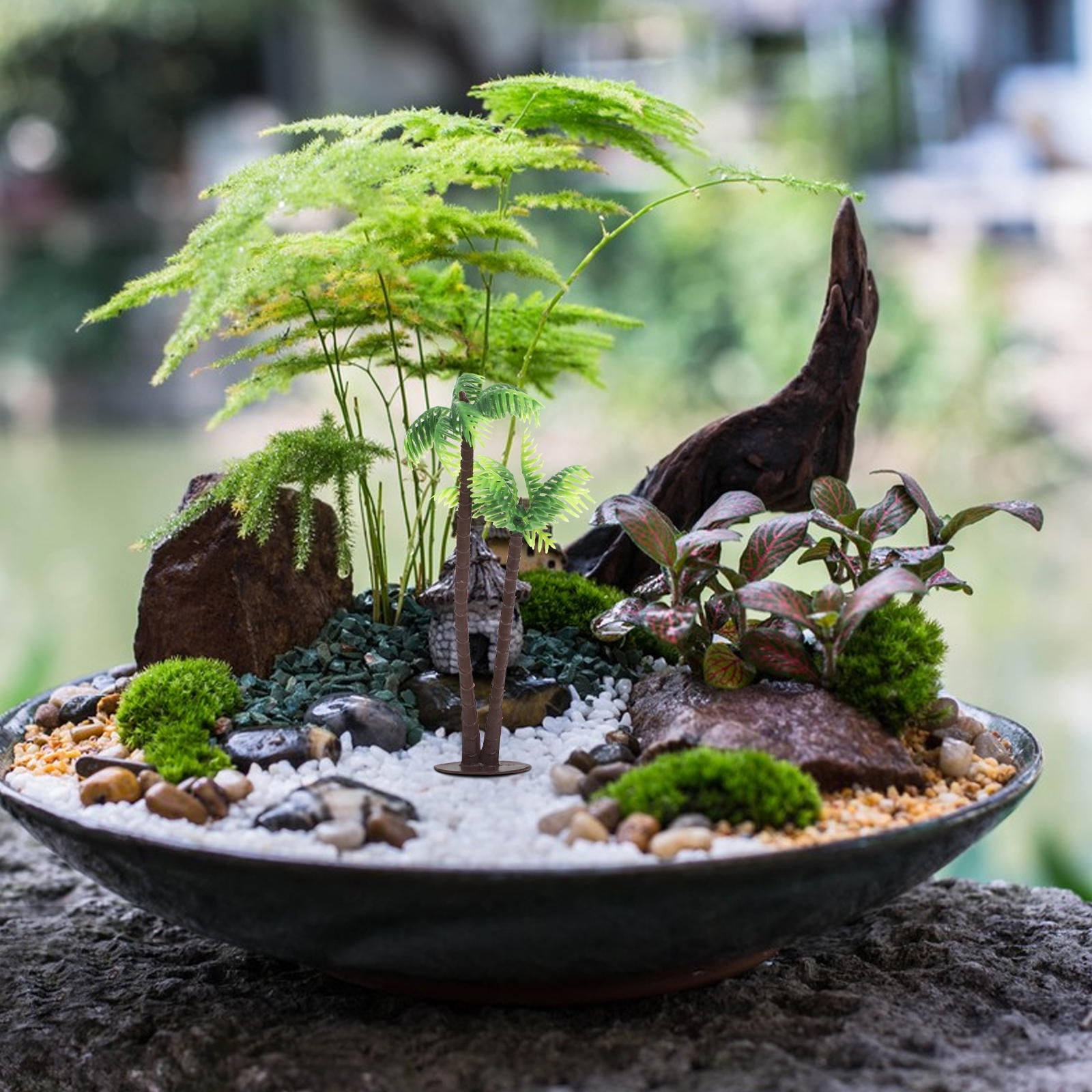 ELAYARD Artificial Palm Tree Indoor Lifelike Coconut Tree Shape For ...