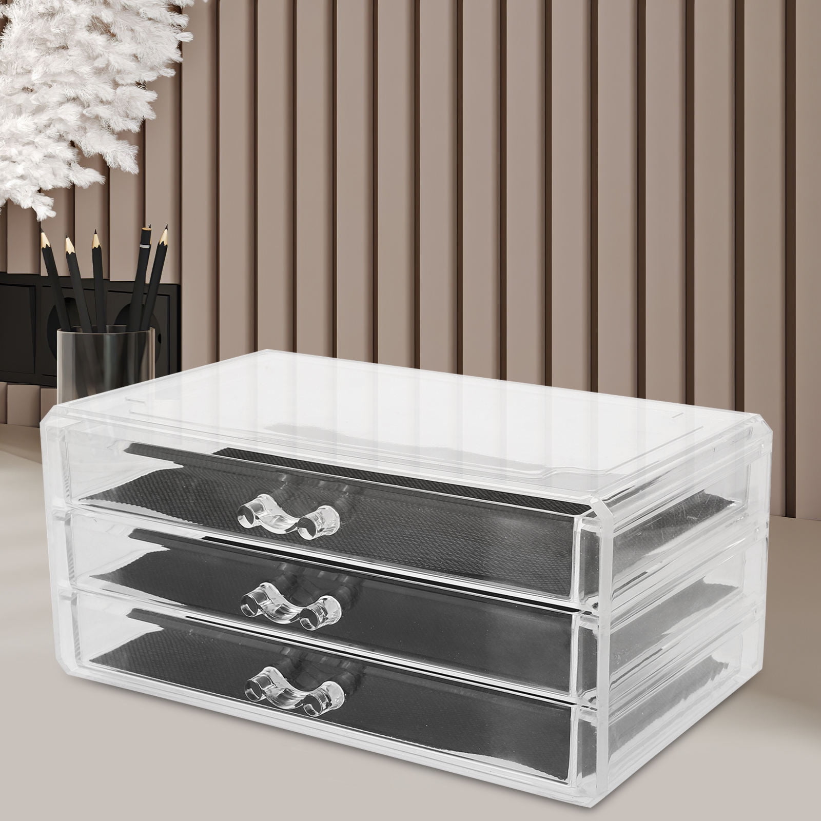 ELAYARD Multi Tier Clear Acrylic Storage Box with Drawers for Nail Art ...