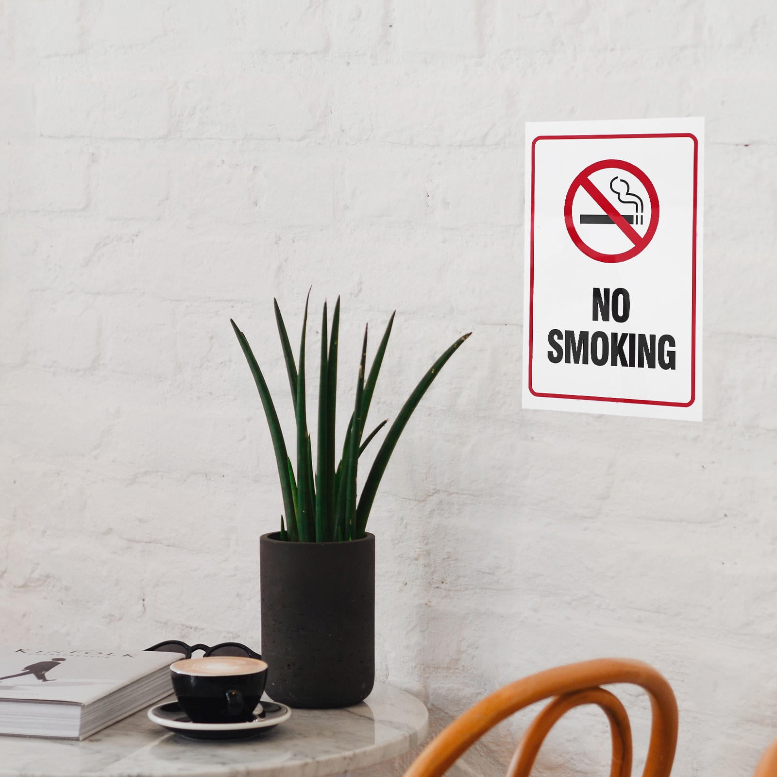ELAYARD No Smoking Sign Warning Sign for Cafe Business 1Pcs - Walmart.com