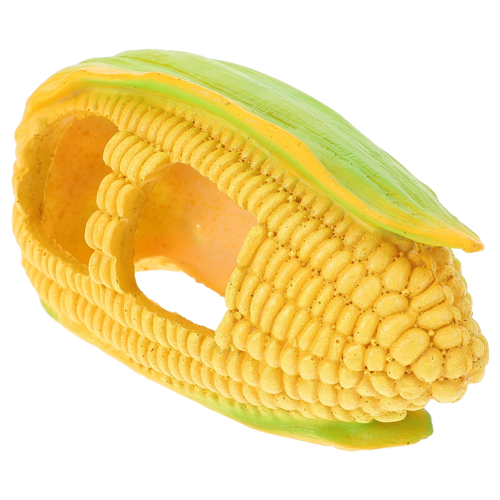ELAYARD Corn Shaped Orange Resin Reptile Hideout Safe Habitat Ornament ...