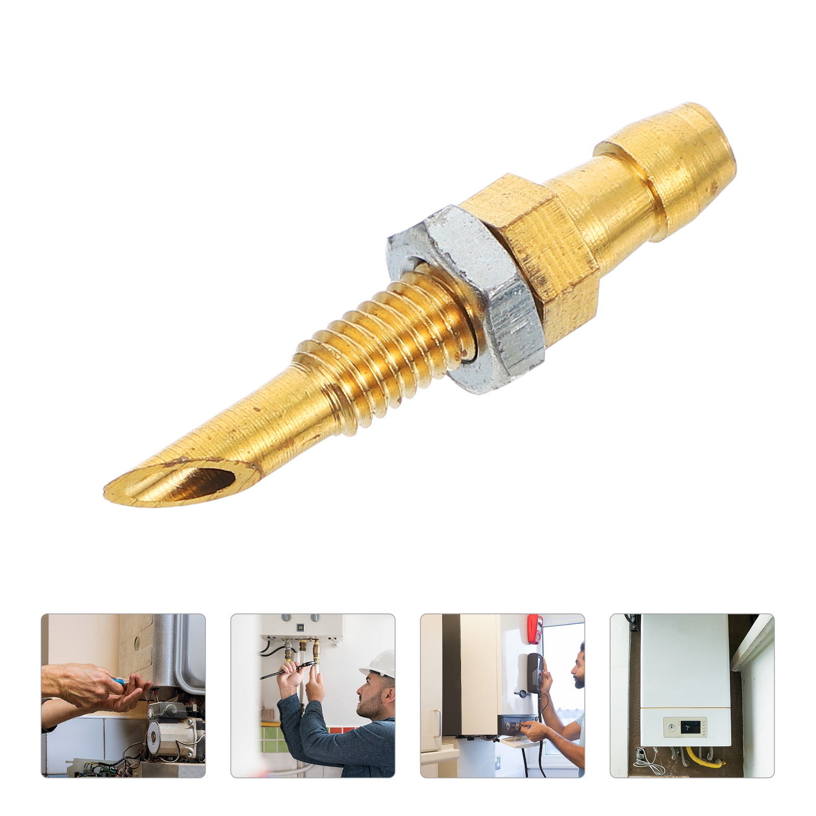 ELAYARD Outdoor Water Spigot Handle with Hot Water Nozzle, Copper ...