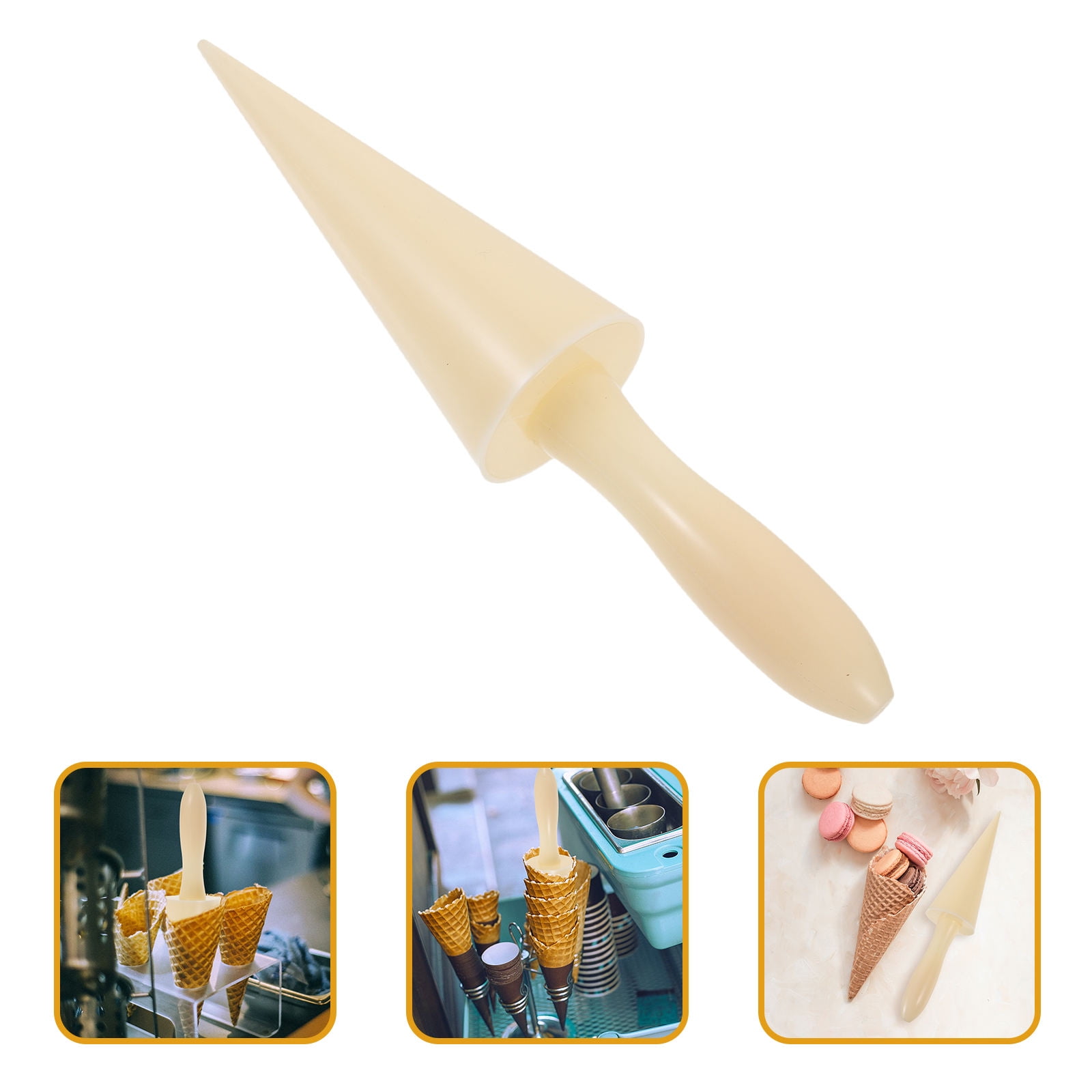 ELAYARD Cone Mold Dessert Making Mold Plastic Shaping Ice Cream Cones ...