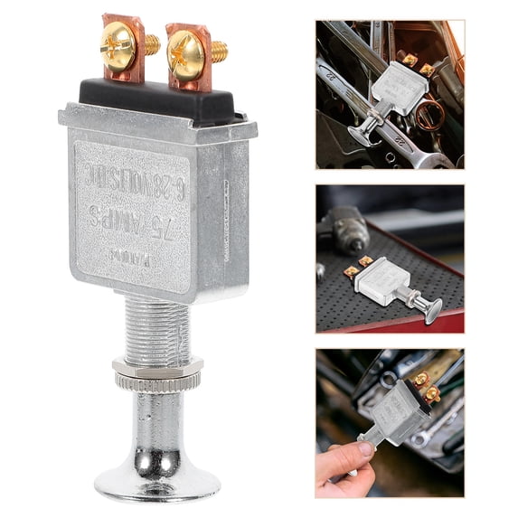 ELAYARD Plated Silver Tractor Starter Switch Heavy Duty Push Pull for ...