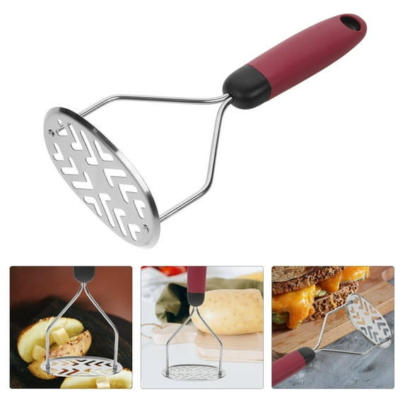 ELAYARD Stainless Steel Potato Masher with Long Handle for Kitchen ...
