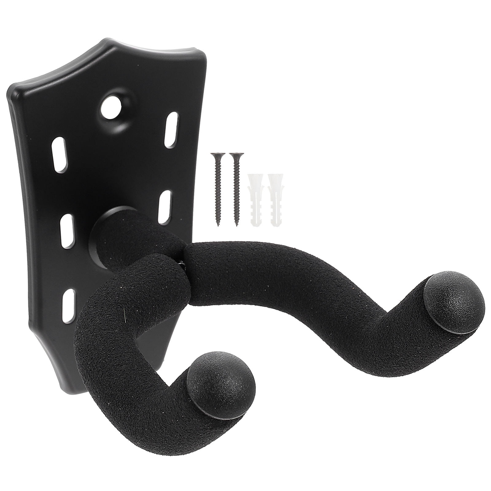 ELAYARD Premium Black Guitar Wall Hanger Sturdy Instrument Holder with ...