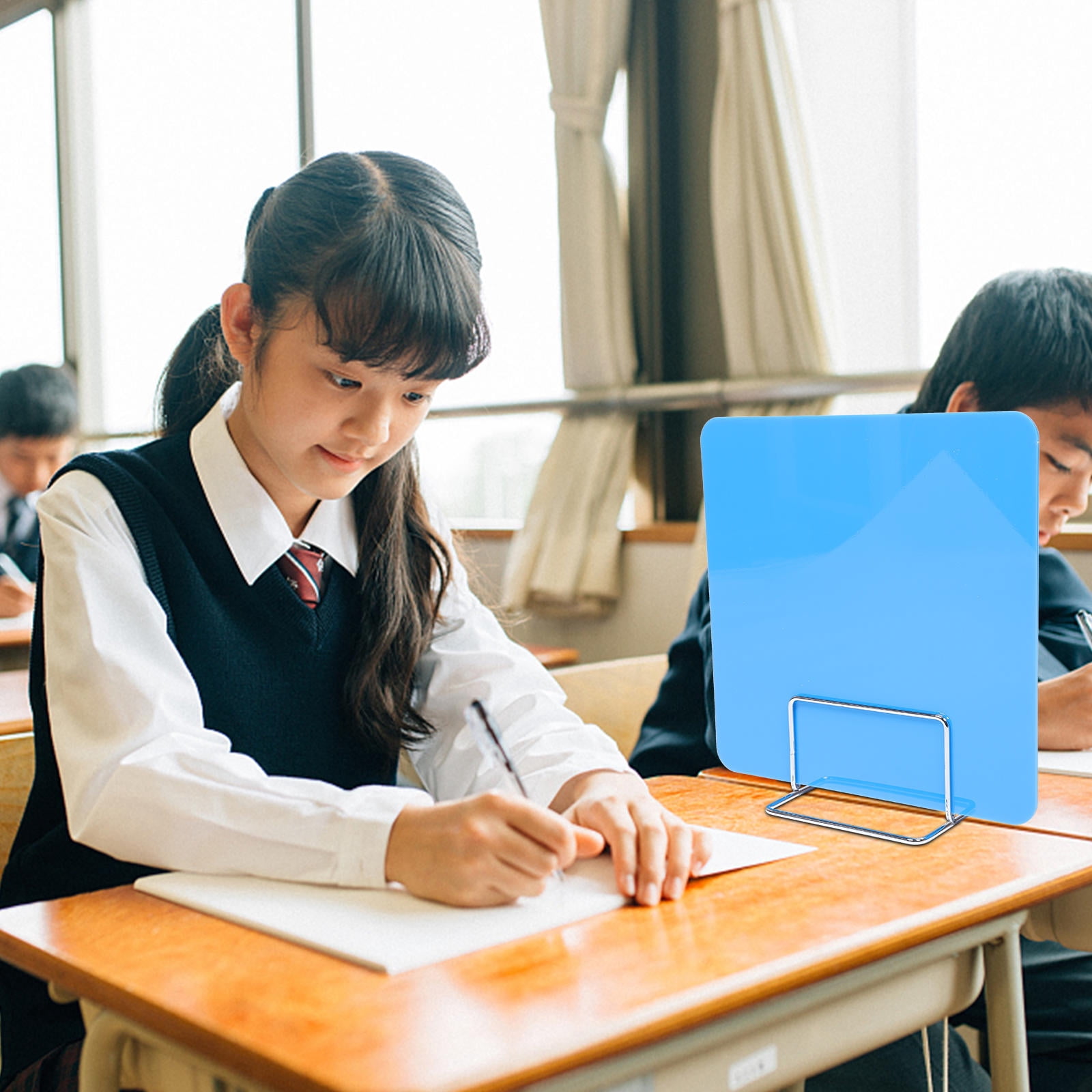 ELAYARD Privacy Panels for Desks Blue AS Sneeze Guard 1Pcs - Walmart.com