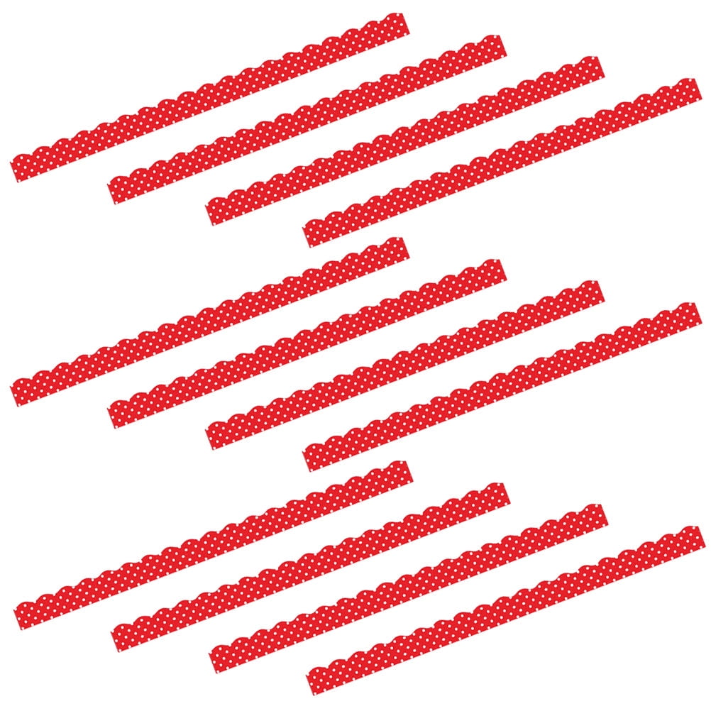 ELAYARD Adorable Red Magnetic Bulletin Board Borders for Classroom ...