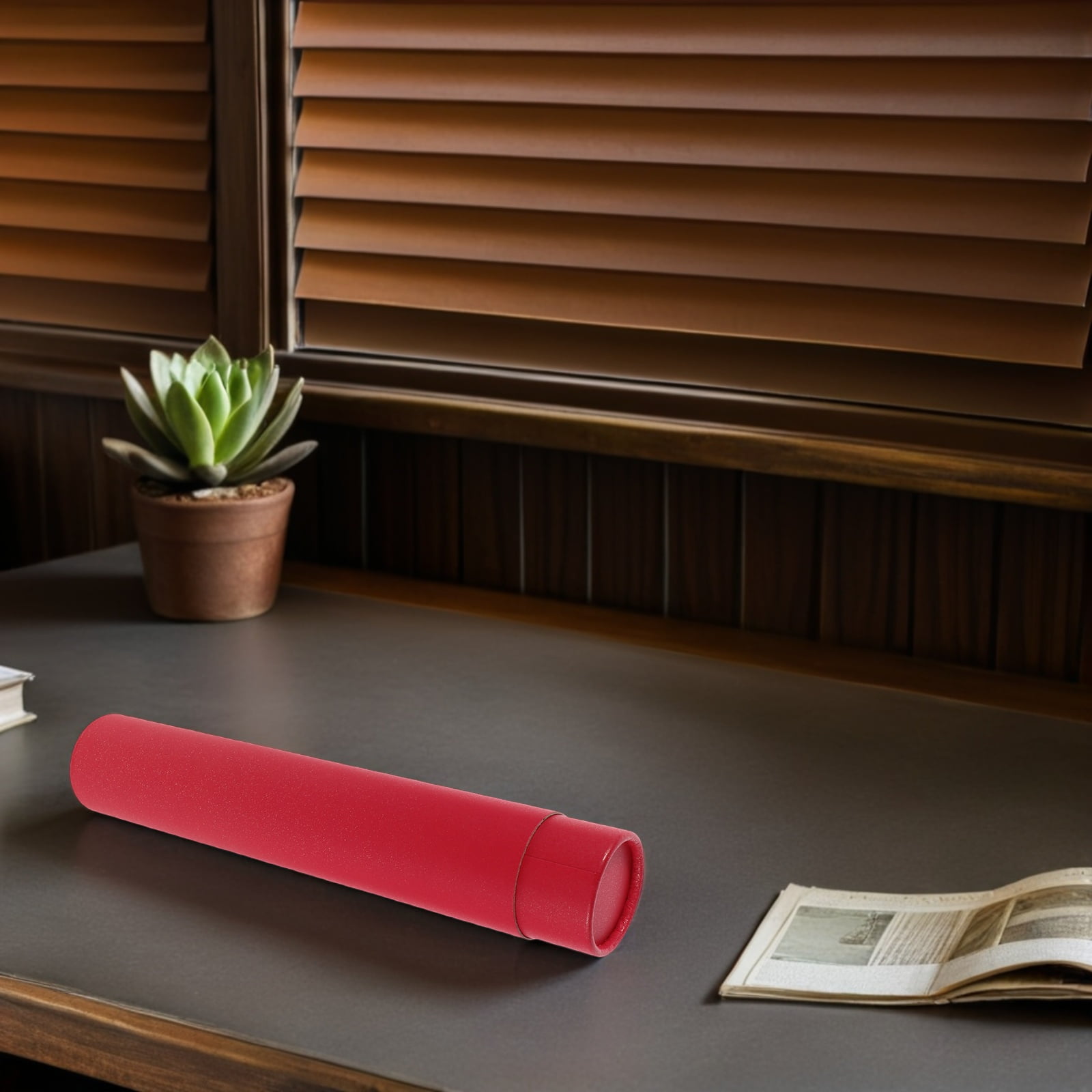 ELAYARD Retractable Artwork Organizer Tube Red Paper Tube for Safe ...