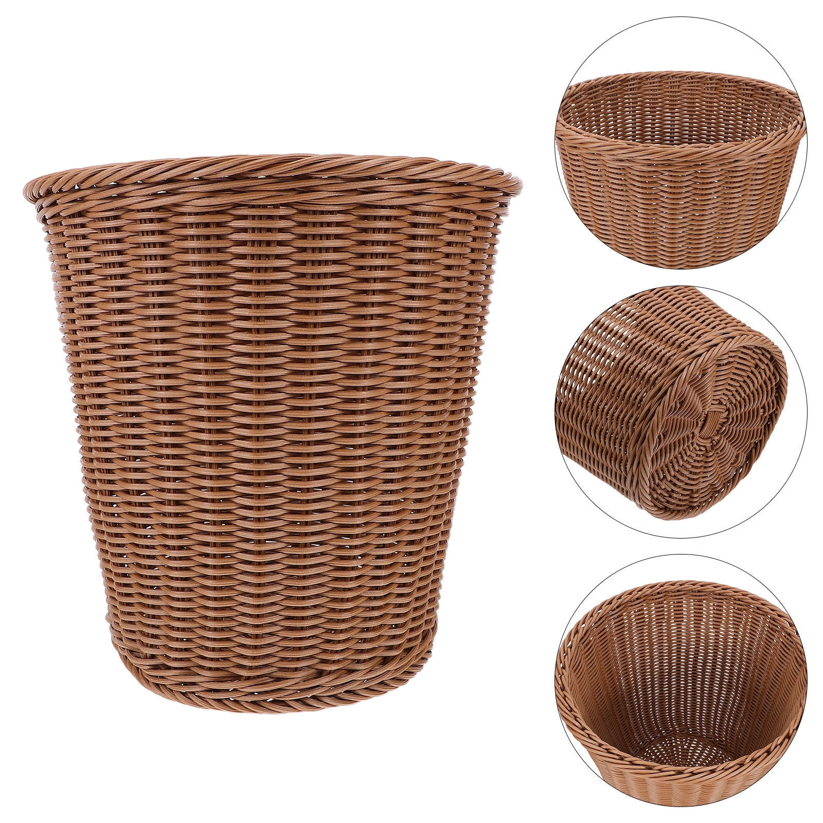 ELAYARD Plastic Waste Paper Container with Woven Design for Bedroom Or ...