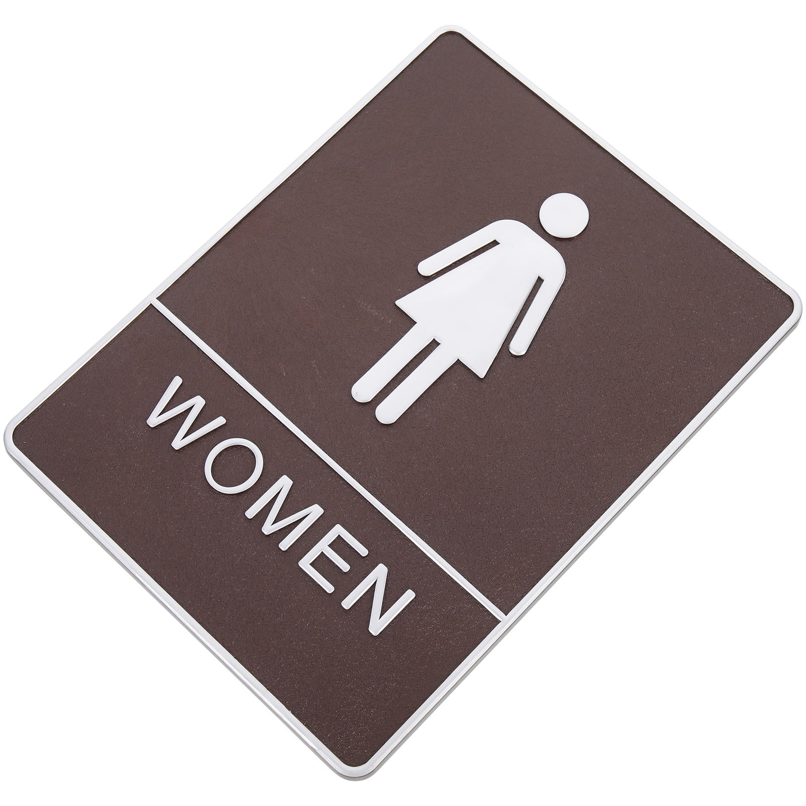 ELAYARD Self Adhesive Coffee Bathroom Door Sign with Clear Gender ...