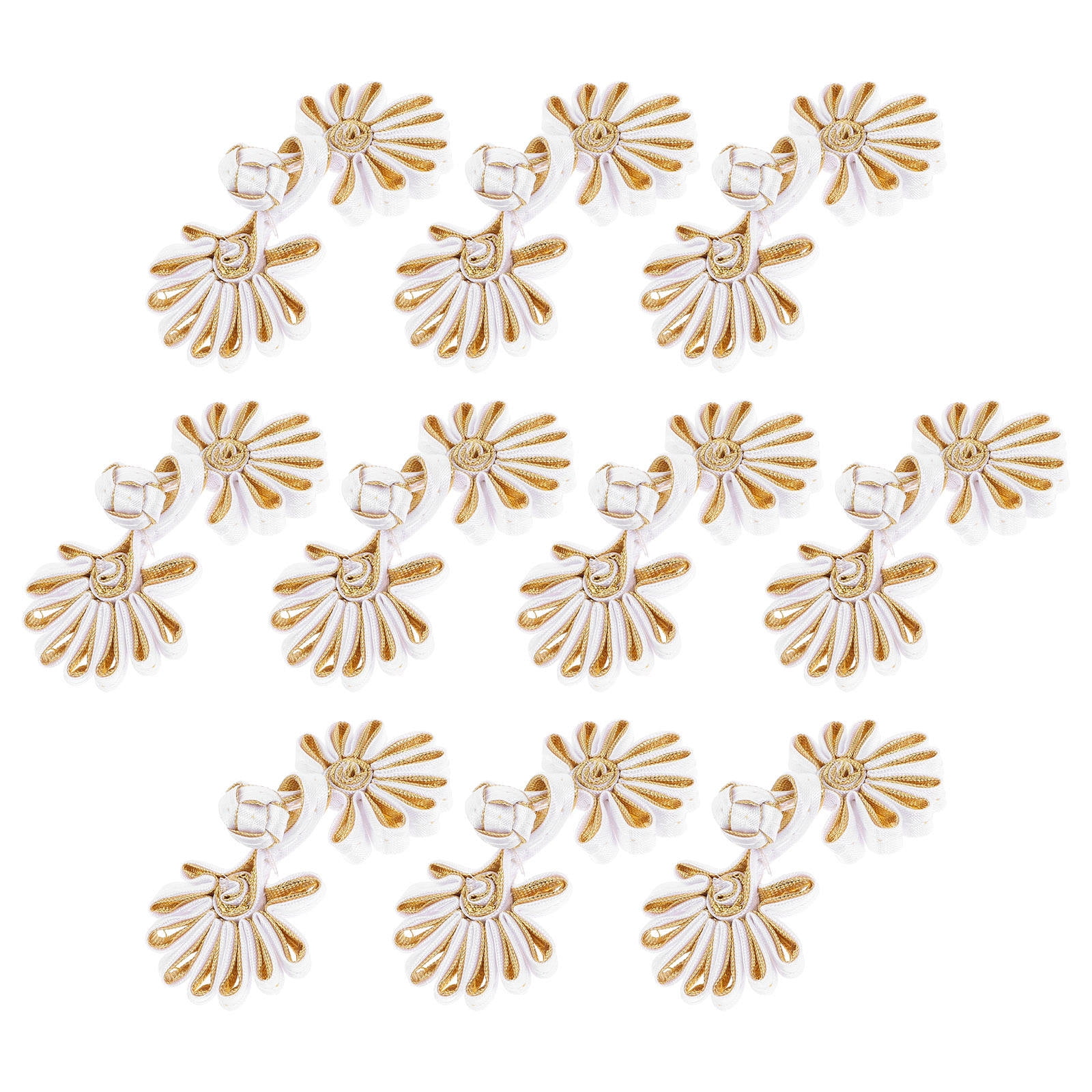 ELAYARD Set of 10 Multi-Color Satin Chinese Frog Button Closures for ...