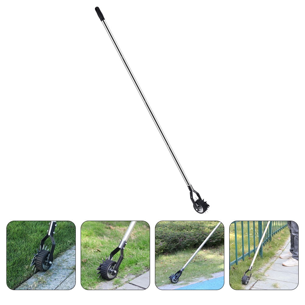 ELAYARD Silver Stainless Steel Lawn Edger with Wheel Design for Easy ...