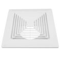 ELAYARD White ABS Plastic Bathroom Exhaust Fan Cover with Spring Lock ...