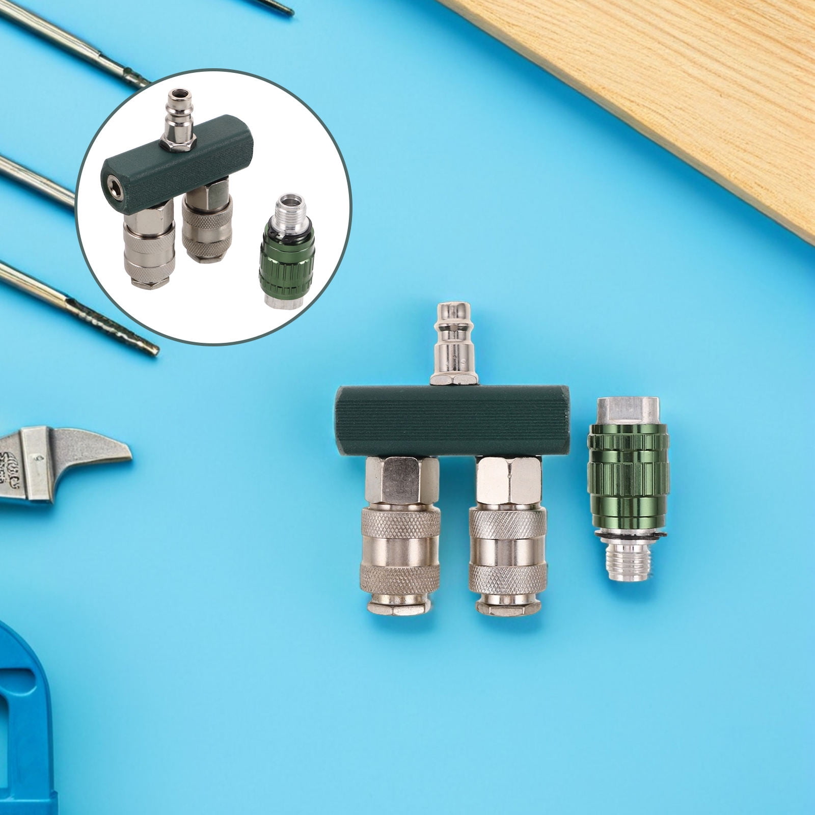 ELAYARD Pneumatic Fittings Kit Quick Connect Multi-Color Iron-Nickel ...